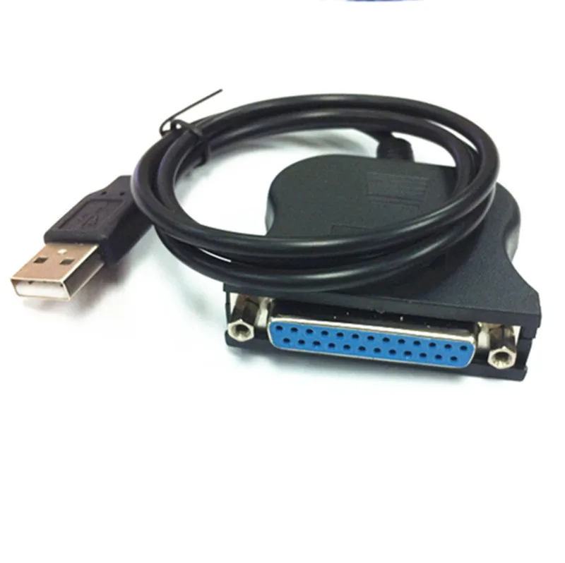 USB To 25 Pin DB25 Female IEEE 1284 Parallel Printer LPT Adapter Print ...