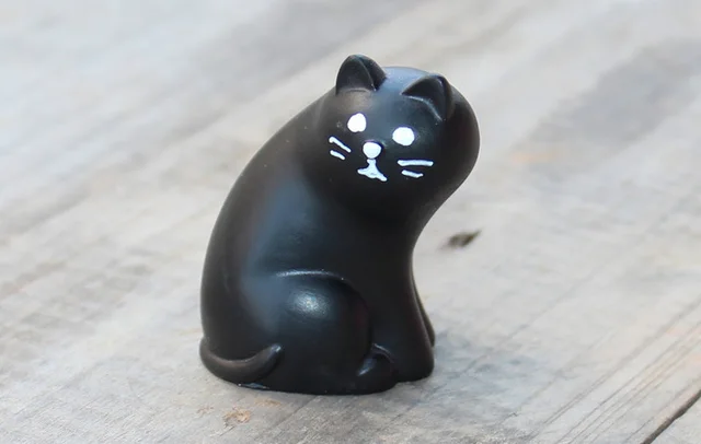 Japan Zakka Decole Cat Miniature figurines Animal statue Home Decoration Mini Fairy Garden Resin ...