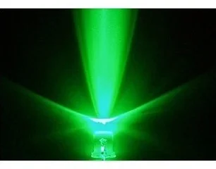 Diode électroluminescente verte LED, transparente, 5mm, 100 pièces/lot