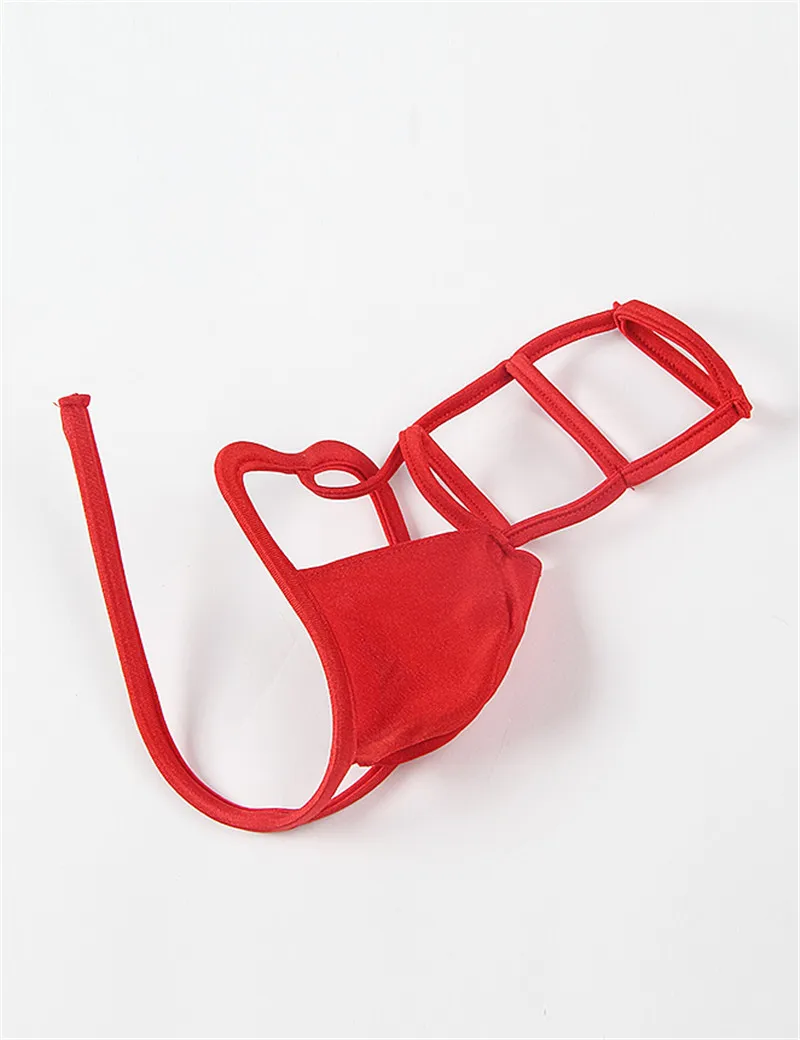 J106 Fashion Stealth Jockstraps Underwear Hot Red Hollow Out Mens Sexy