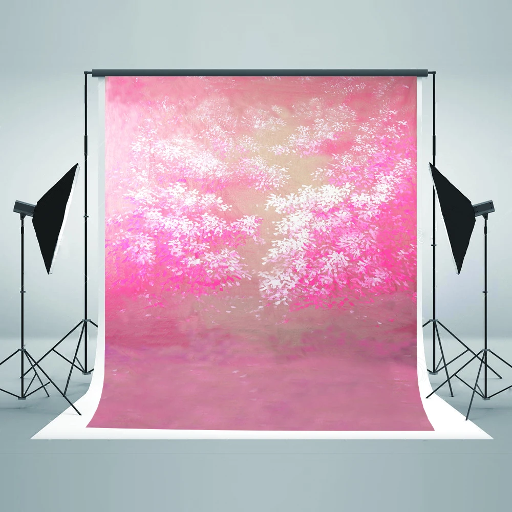 Kate 5x7 Backdrop Photography Backdrop Romantic Painted Pink Flowers ...