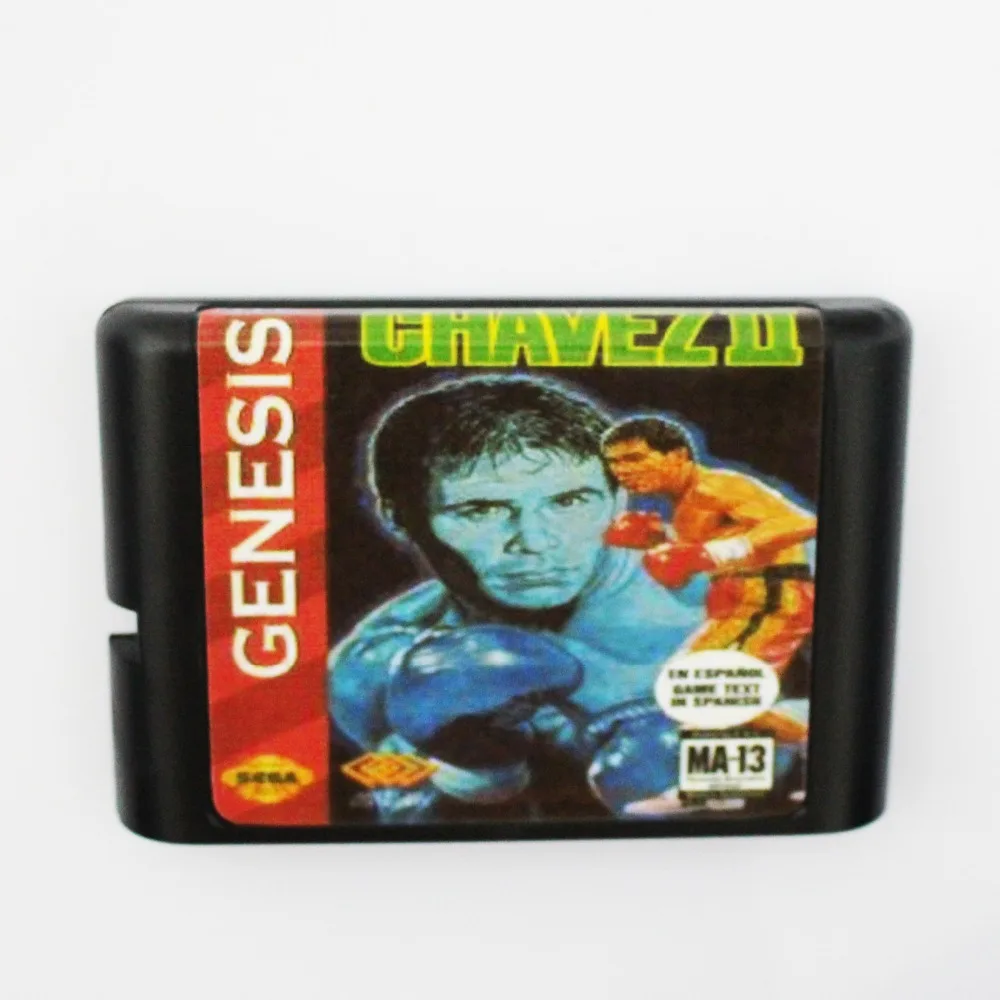 Tarjeta de juego Chavez II de 16 bits MD para Sega Mega Drive para ...