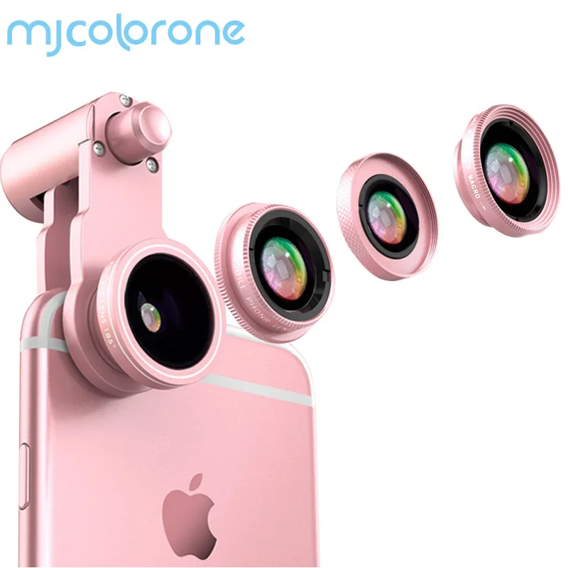 Lens 3 in 1 Cellphone Camera Lens Kit Fisheye 0.65x Wide Angle 10X ...