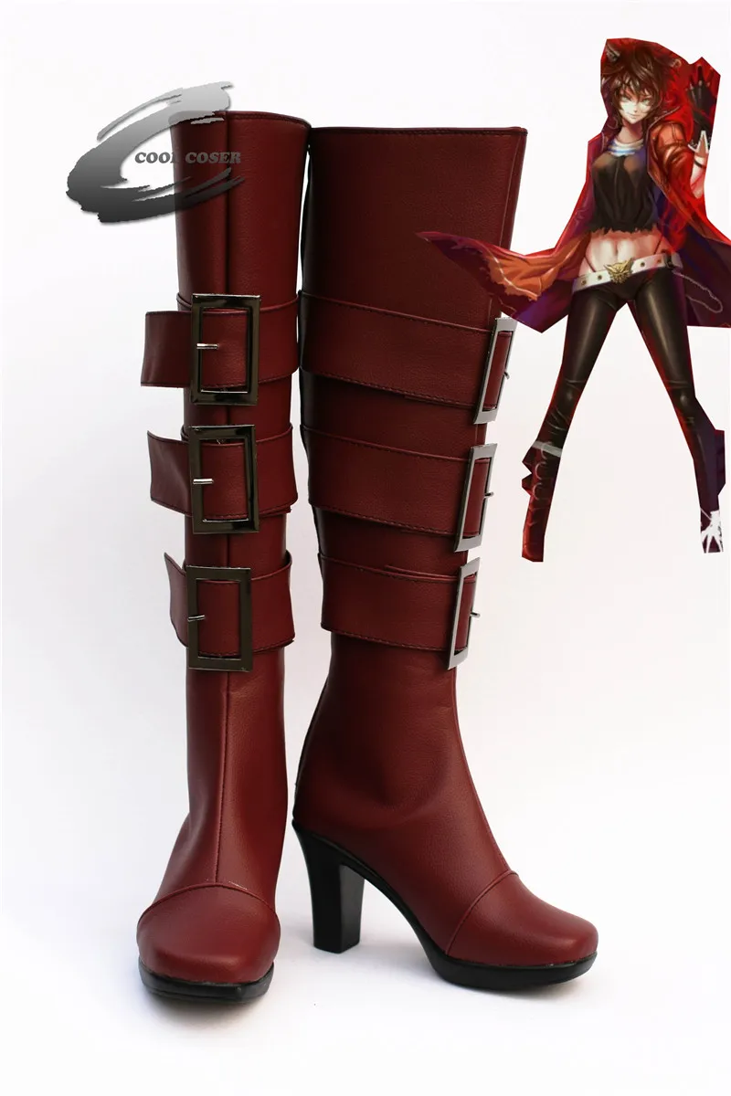 Japanese Anime Lotus Land Story eight orange clouds Cosplay Shoes ...