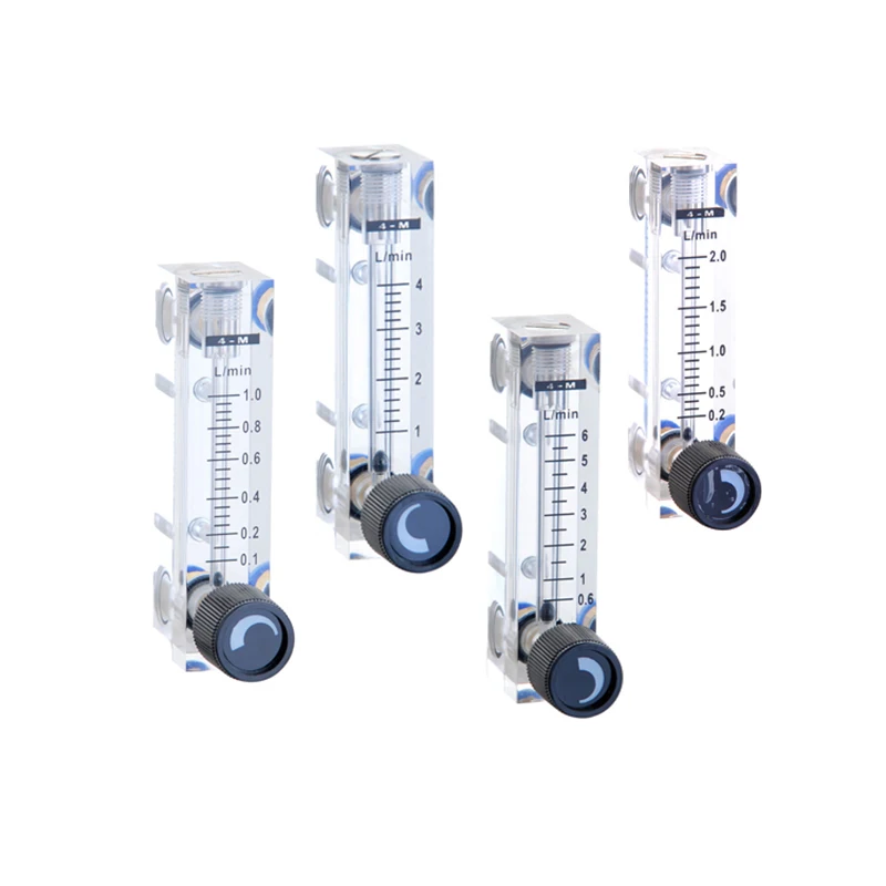 Fit-Tube-O-D-6mm-PMMA-Gas-Flowmeter-Air-Flow-Meter-Square-Panel-Type ...