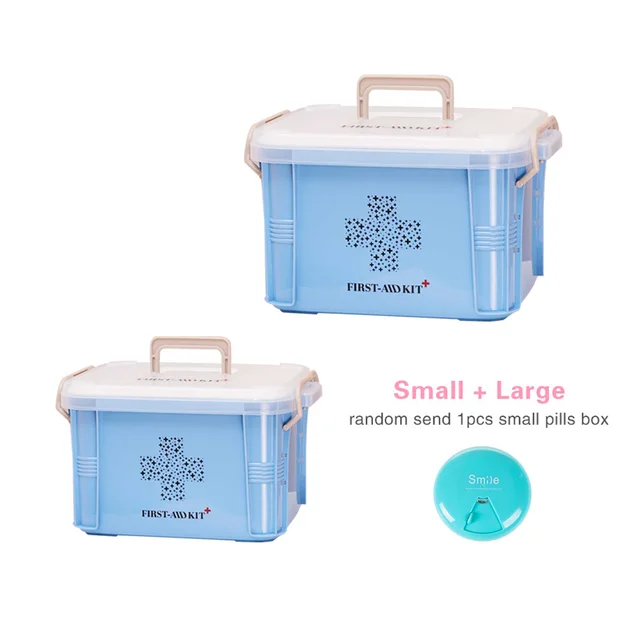 מוצר - Newest Medicine Box First Aid Kit Box Plastic Container ...
