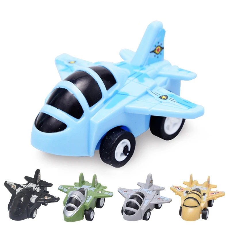 6cm Mini Plastic Fighter Pull Back Airplane Model Diecast Pocket ...