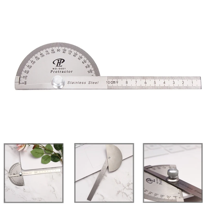 Woodworking 180 Degree Adjustable Protractor Angle Finder Craftsman ...