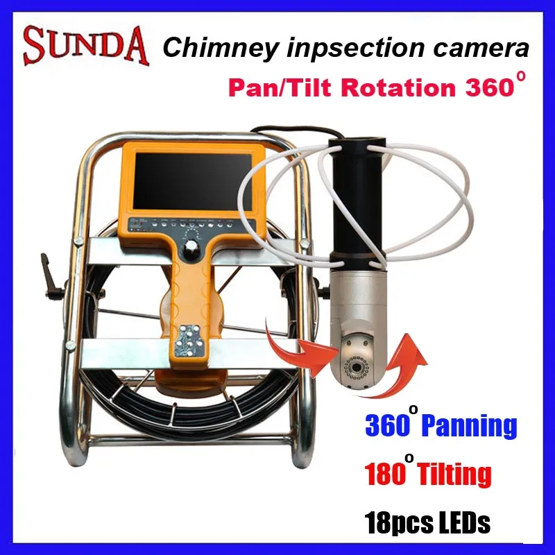 Chimney-Inspection-Camera-7inch-DVR-Monitor-360-Degree-Rotation-Camera ...