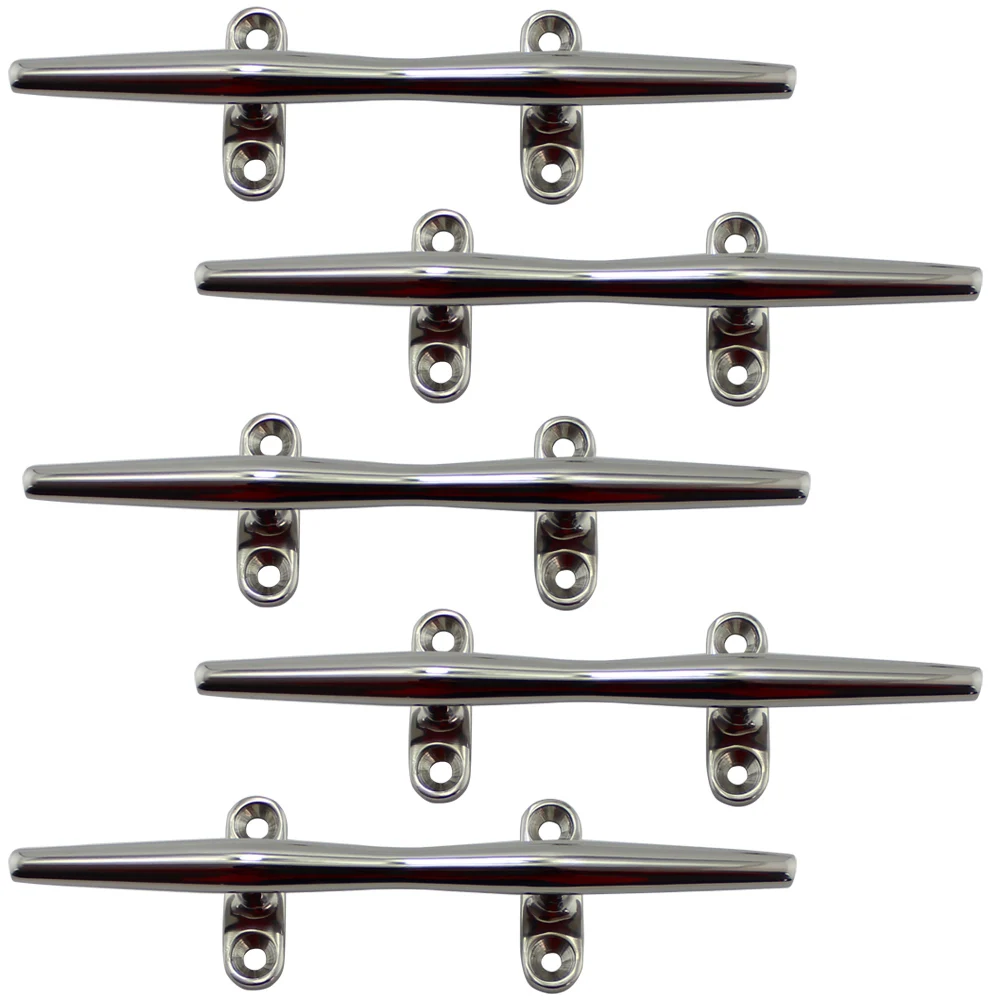 Stainless Marine Mini Hollow Open Base Cleat Heavy Duty High Mirror ...