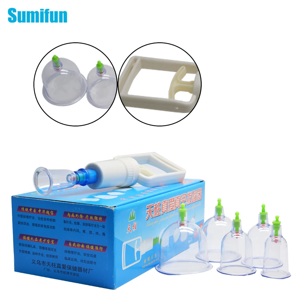 6pcs Moisture Absorber Anti Cellulite Vacuum Cupping Cup Silicone ...