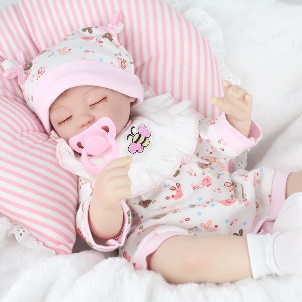 42cm Realistic Doll Reborn Babies Handmade Baby Safety Silicone Dolls ...