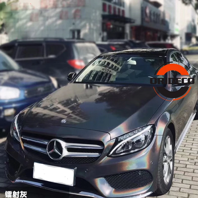 Car Styling Wrap Laser Gray Car Vinyl film Body Sticker Car sticker ...