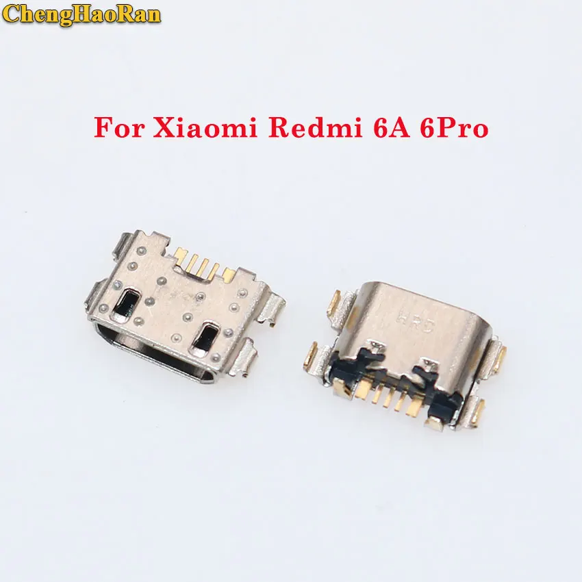 ChengHaoRan Conector micro usb para Xiaomi Redmi 6A 6 pro, puerto de ...