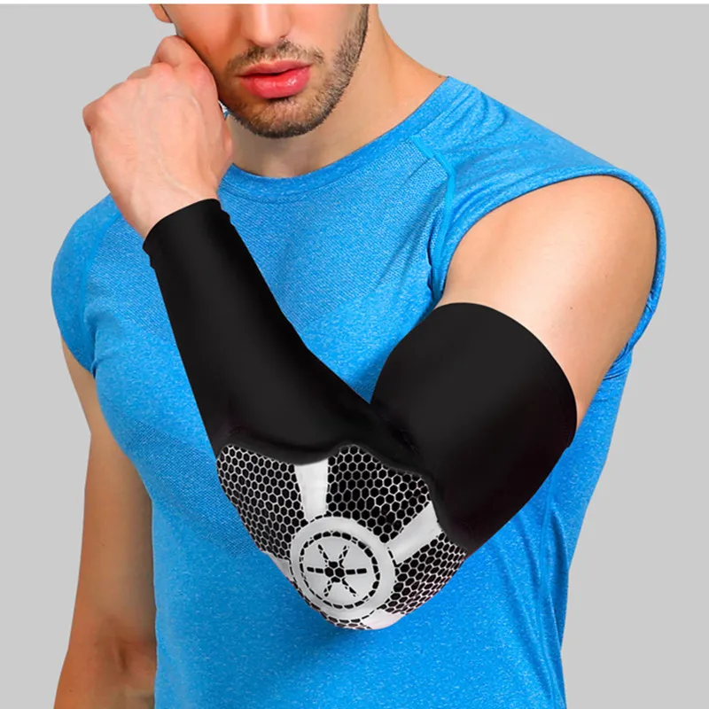 1 Pair Basketball Elbow Pads Crashproof Elbow Protector Sports Safety