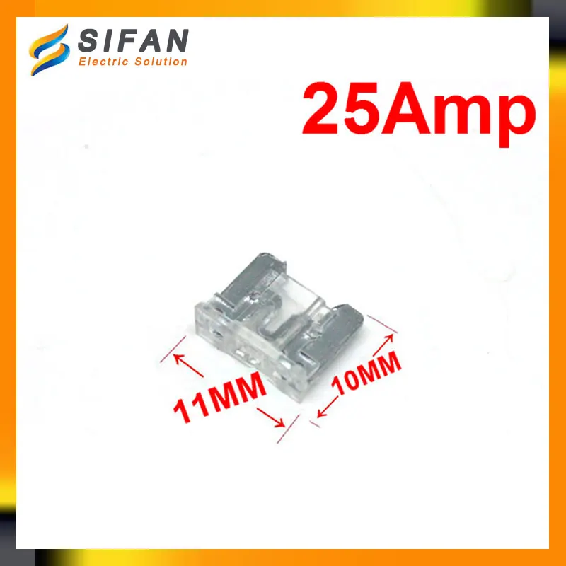 1000 piezas fusible 25A 25 AMP Mini tamaño envío libre|car fuse|car ...