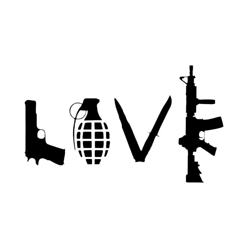 Gun Personality Car Sticker Field Shooter Car Sticker Military Supplies ...