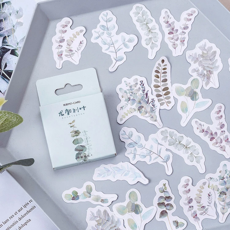 45PCS PACK Kawaii Cute Leaf Plant Sticker Marker Planner DIY Diary 45PCS PACK Kawaii Cute Leaf Plant Sticker Marker Planner DIY Diary