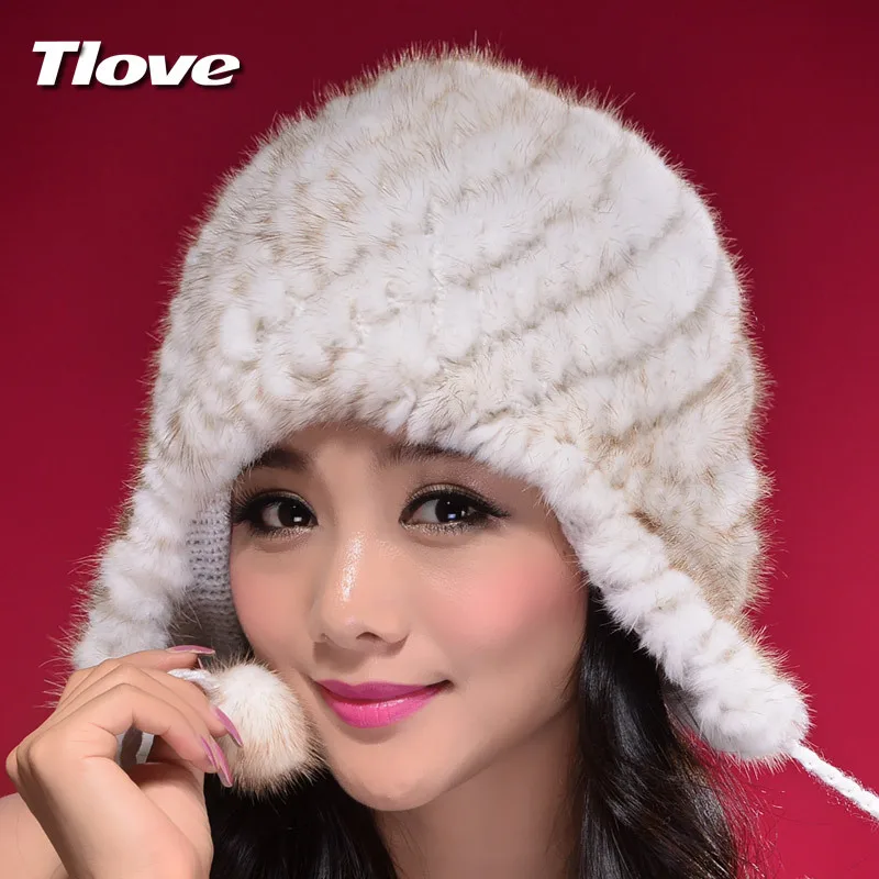 women's winter ear cap mink fur hat thermal protector|hat ear|hat ...
