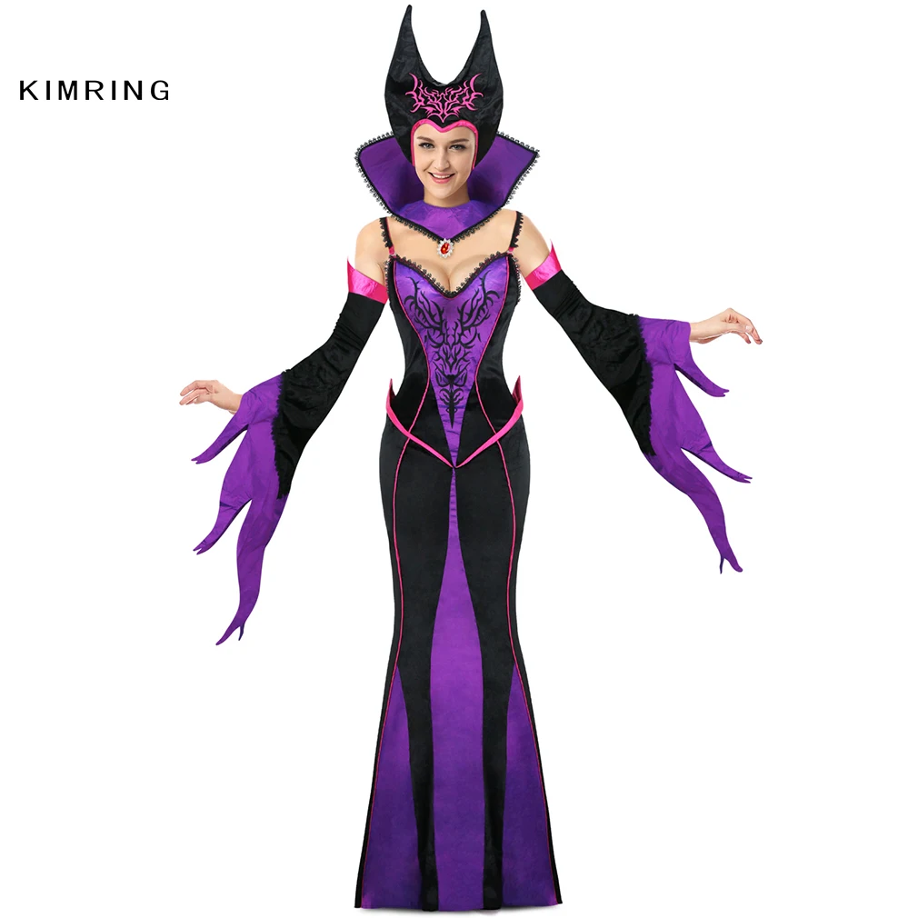 Kimring Sexy Witch Halloween Costume Deluxe Evil Queen Women Magic