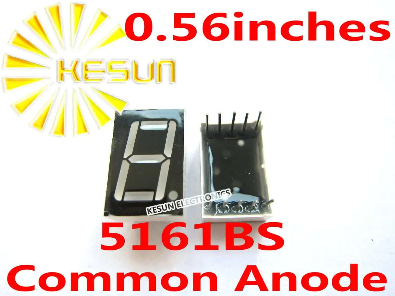 10PCS x 0.56 inches Red 5161BS 5161AS Common Anode/Cathode Single ...