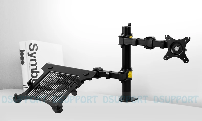 D1f2 Full Motion Desktop 10"-15.6" Laptop Mount & 10"-27" Monitor Mount ...
