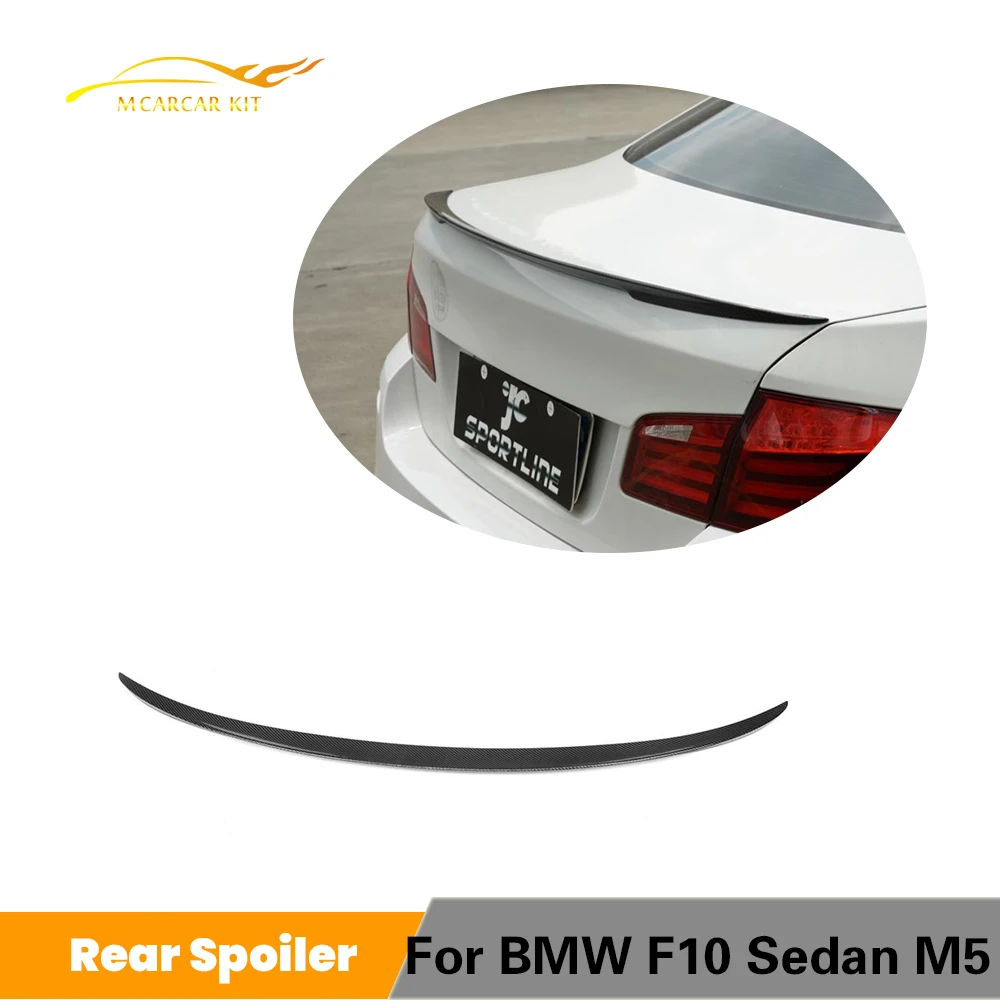 F10 Carbon Fiber Rear Trunk Spoiler for BMW F10 5 Series 518d 520i 525d ...