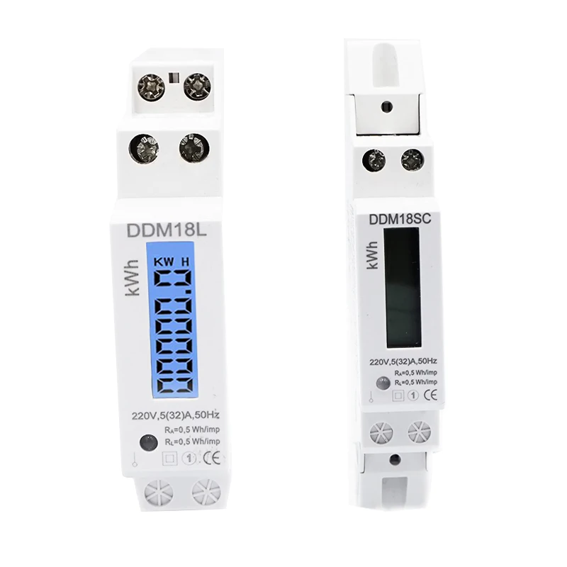 MMD18 Single-상은님 ^ ^ 힘 meter multi-function 디스플레이 power meter AC 5-32A ...