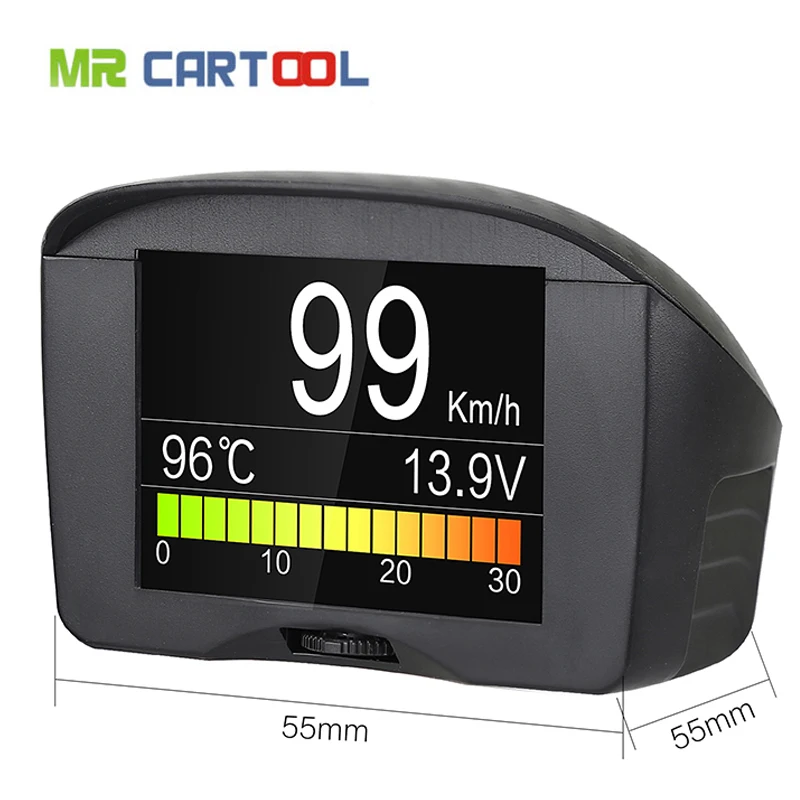 AUTOOL X50 PLUS Car OBD HUD Smart Digital Meter&Alarm Fault Code Water ...