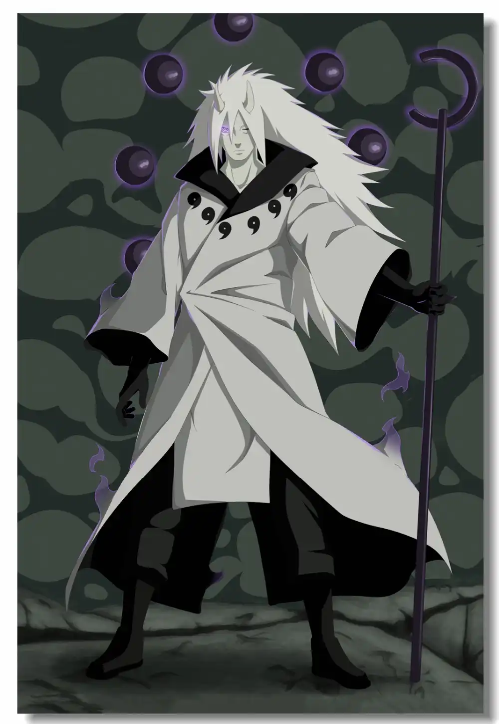 Custom Canvas Wall Decals Naruto Shippuden Poster Obito Of The Six Wall ...