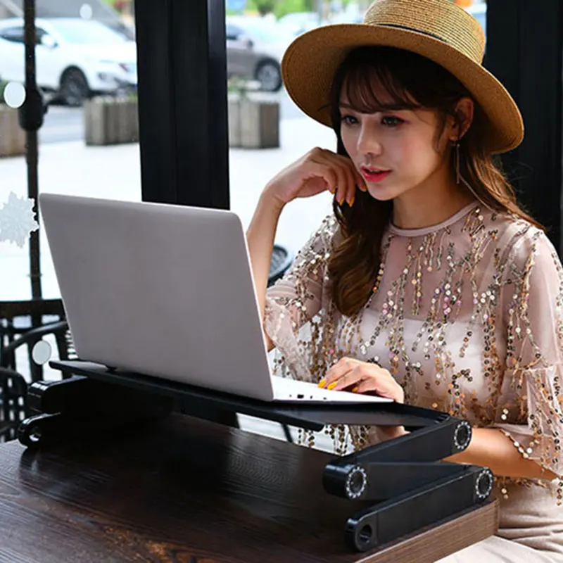 360 Degree Adjustable Laptop Table Portable Computer Desk Bed Laptop ...