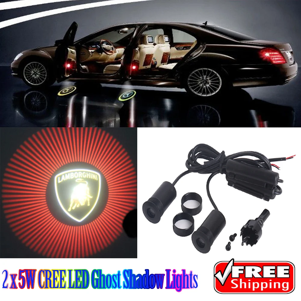 2x5 w led carro fantasma sombra luzes vermelhas para lamborghini ...