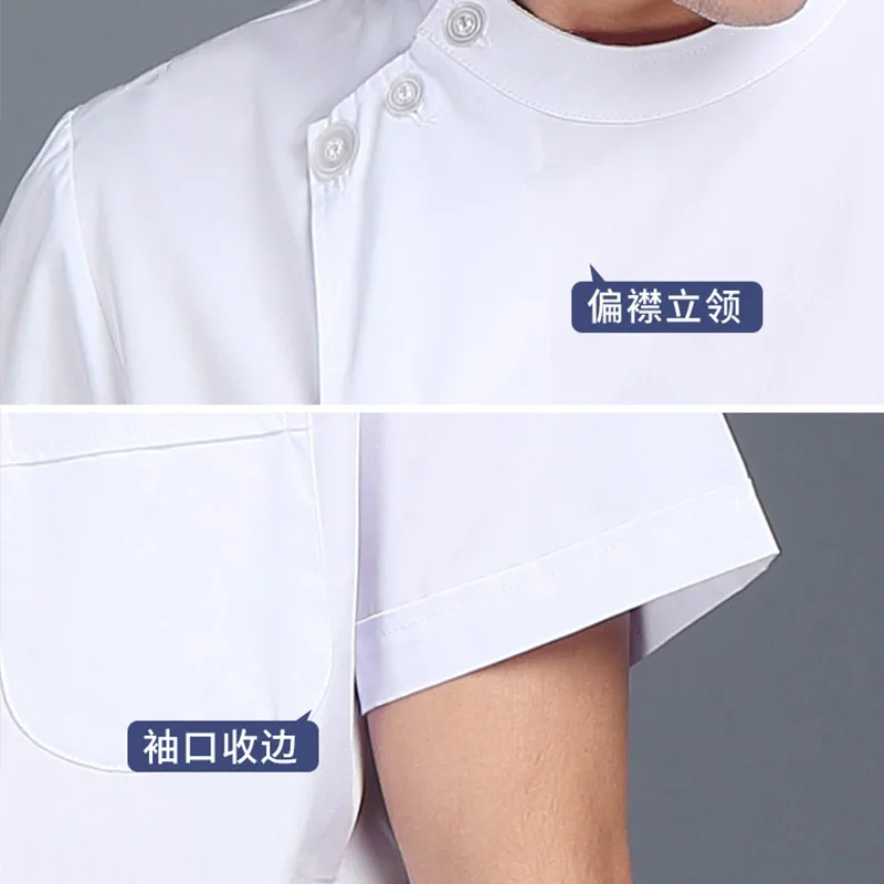 Men Scrub Tops Doctor Nurse Uniform Homme Hospital Surgical Jacket ...
