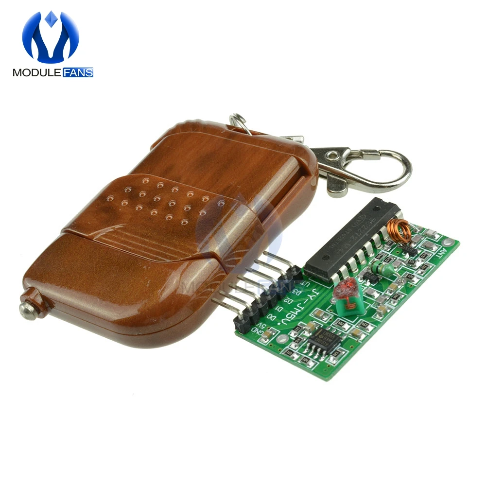IC 2262 2272 315Mhz 433MHZ Four Ways 4 CH Key Wireless Remote Control ...