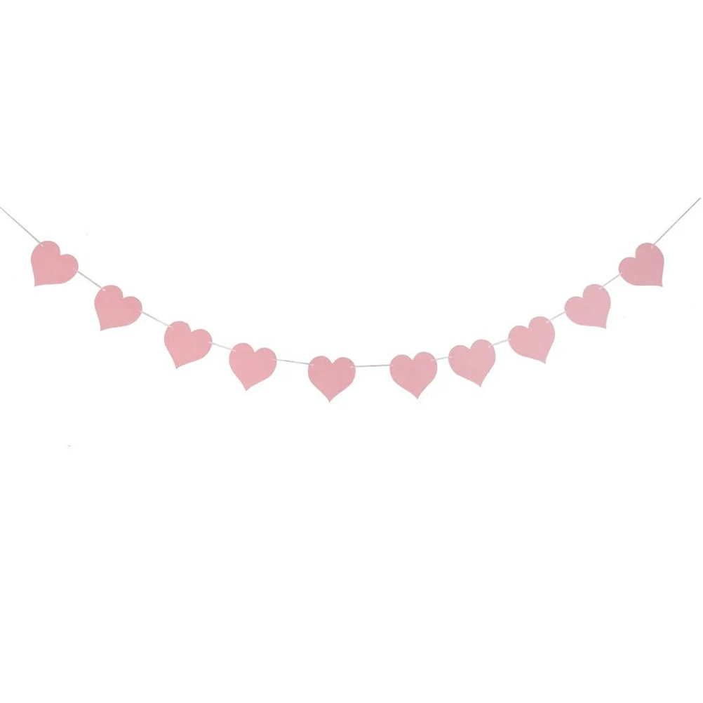 Easter Heart Love Letter Nonwovens Fabric Flag Party Bell Garland ...