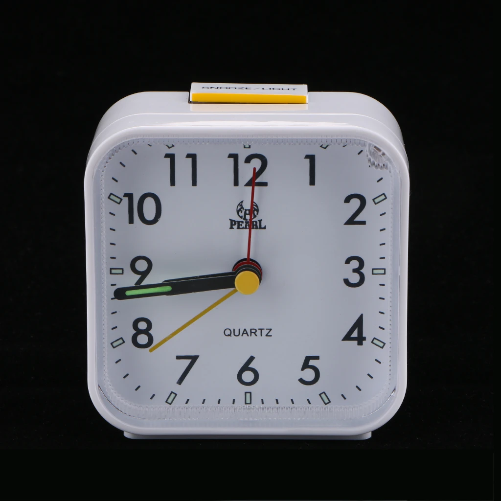 Quartz Analog Travel Alarm Clock With Snooze And Night Light, Ultra ...