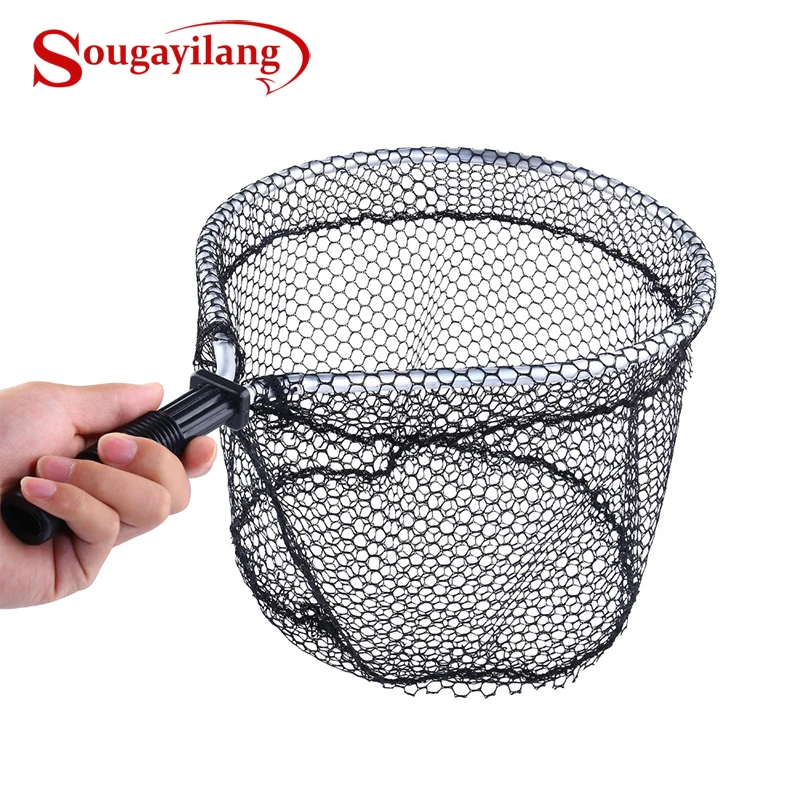 Sougayilang Mini Fly Fishing Landing Net Outdoor Casting Net Mesh ...
