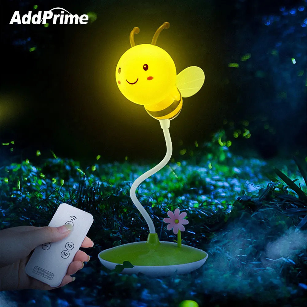 Cute Bee Kids LED Reading Light Book Light Flexible Children Student ...