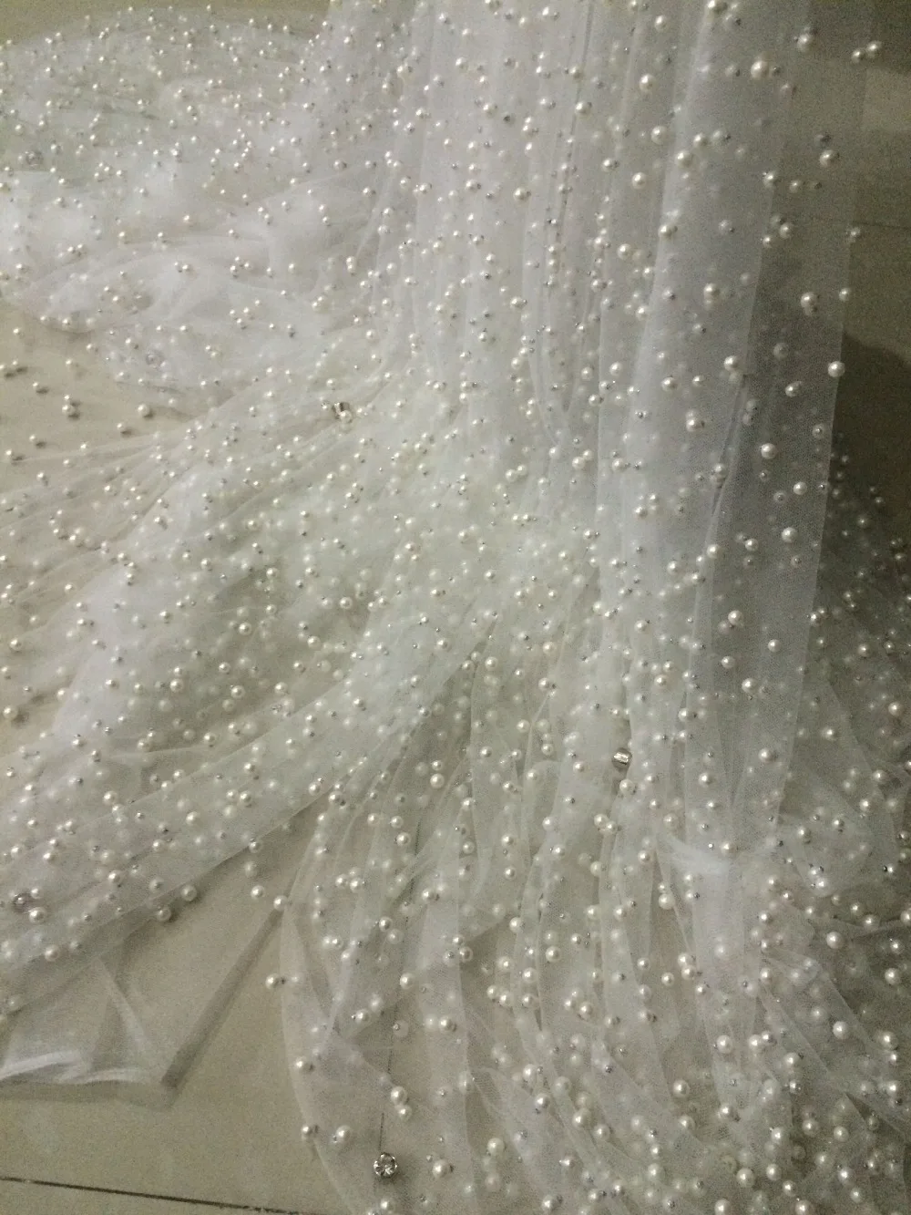 Modern Design DiuDiu 1033 3 with full beads Newest Tulle French Lace ...