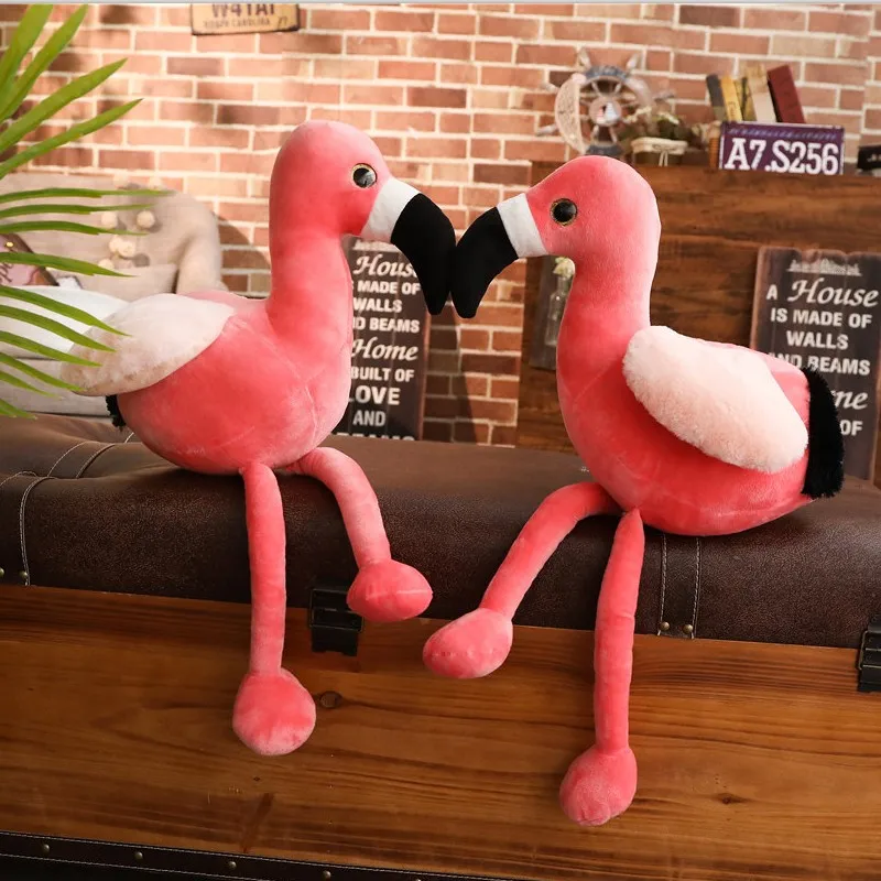 Super Soft Red Flamingo Bird Plush Regular Stuffed Animal Collection ...