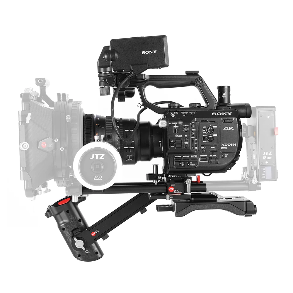 JTZ DP30 Camera Baseplate Shoulder Support Rig 15mm Rod KIT For SONY ...