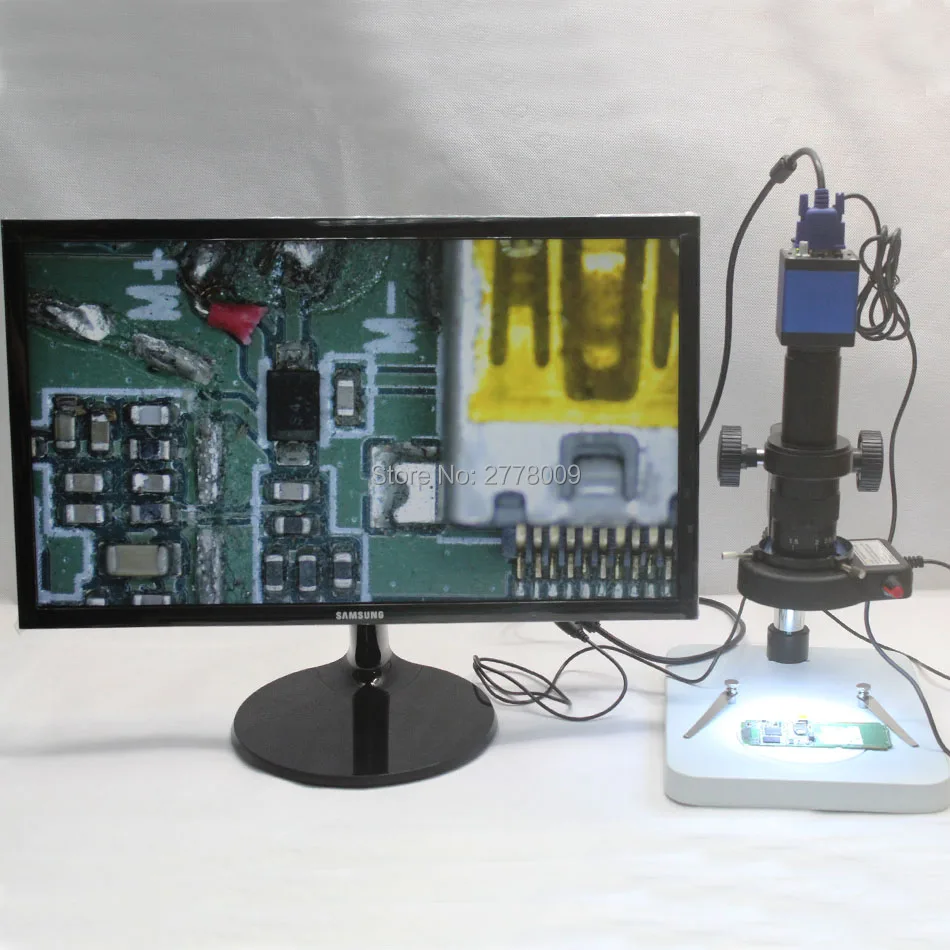 Full HD 2.0MP VGA Industrial Video Microscope Camera 180X 300X C mount ...