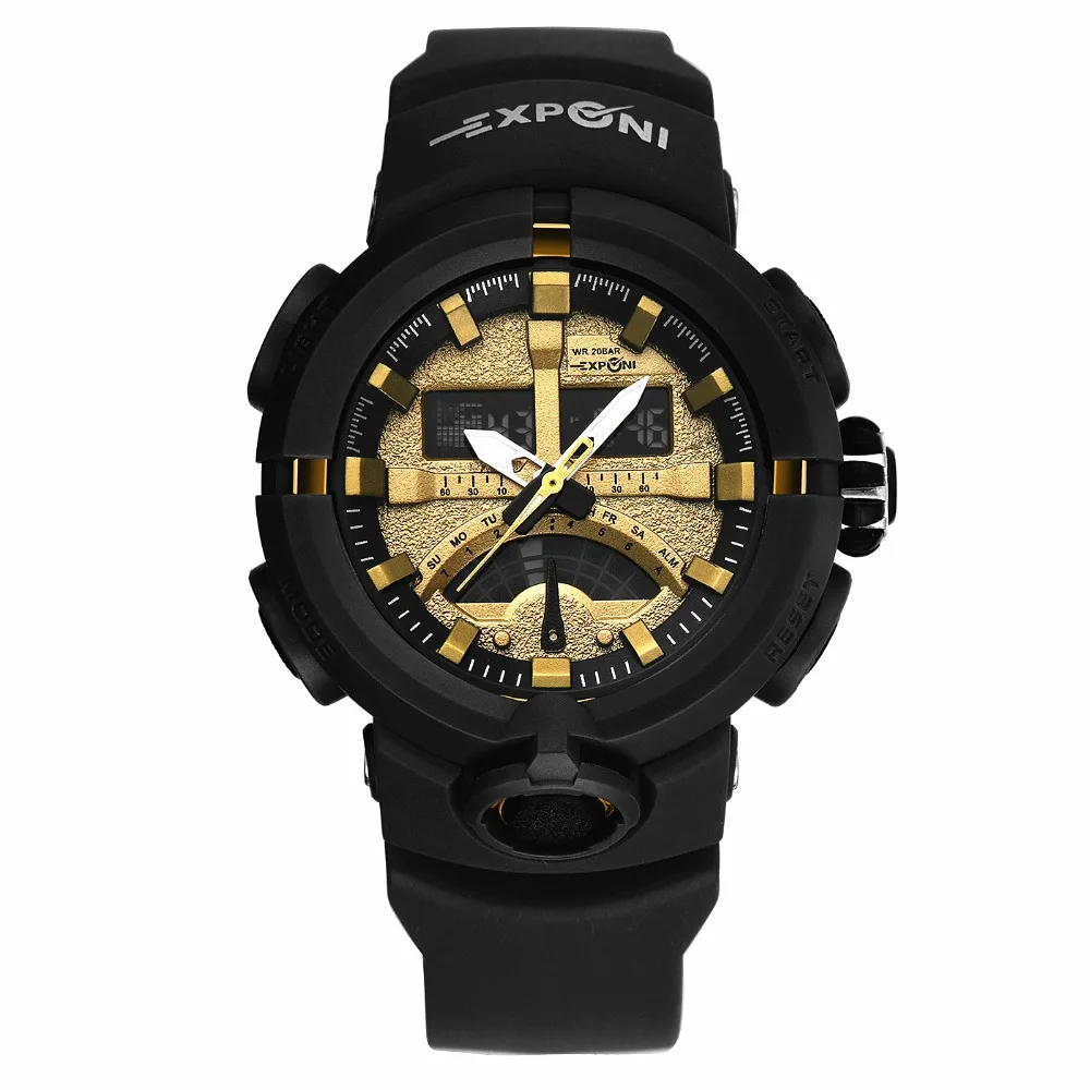 EXPCNI Digital Watches LED Men Sports Watch Clock Men Analog Army 군 방수 ...