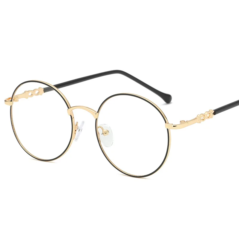 Mincl2018 Newest Punk Style Eye Glasses Frames For Men Fashion Metal Glasses Frames Women Retro