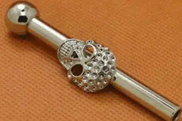 SNORTER SNIFFER SNUFF POWDER SNORTING METAL TUBE BULLET DELUXE(silver ...