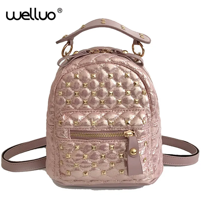 Pink Leather Mini Backpack Purse | Paul Smith