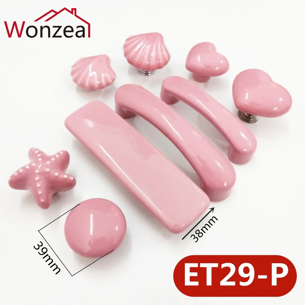 Dresser Drawer Handles Pink | Ceramic Cupboard Handle | Ceramic Drawer ...