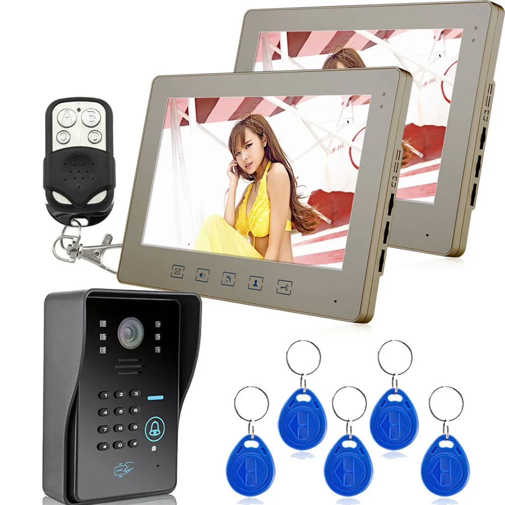 Video Door Phone 10" Inch Digital Wireless Video Door Phone Intercom ...