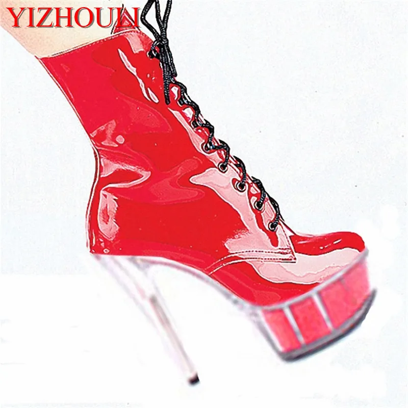 Fashion 6 Inch High Heels Classic Zip Strappy Ankle Boots Low Price ...