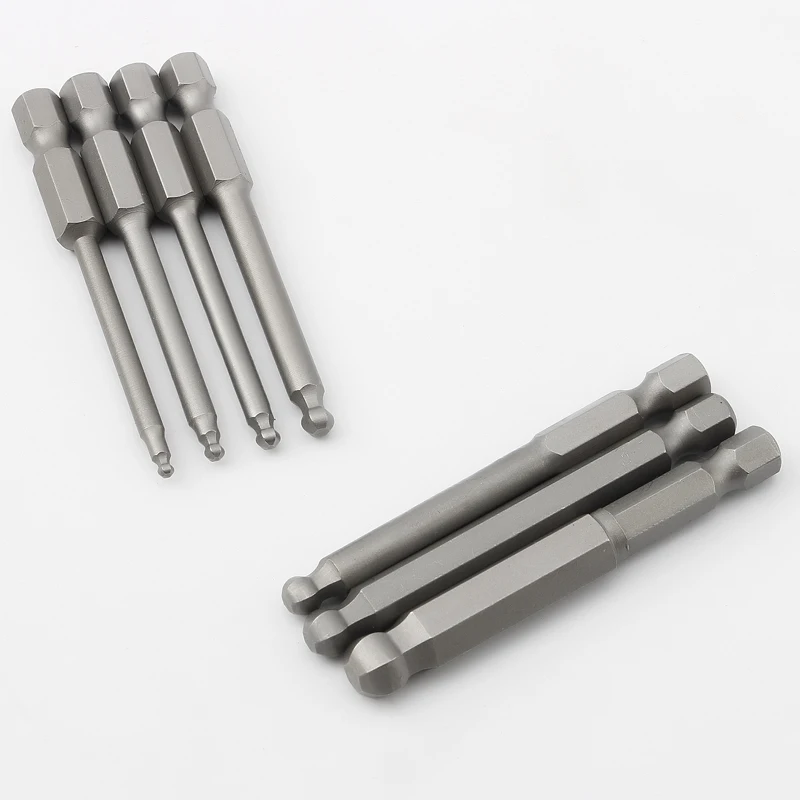 Magnetic Screwdriver Bit Set | Ball End Hex Screwdriver Bit - 65mm H2 ...